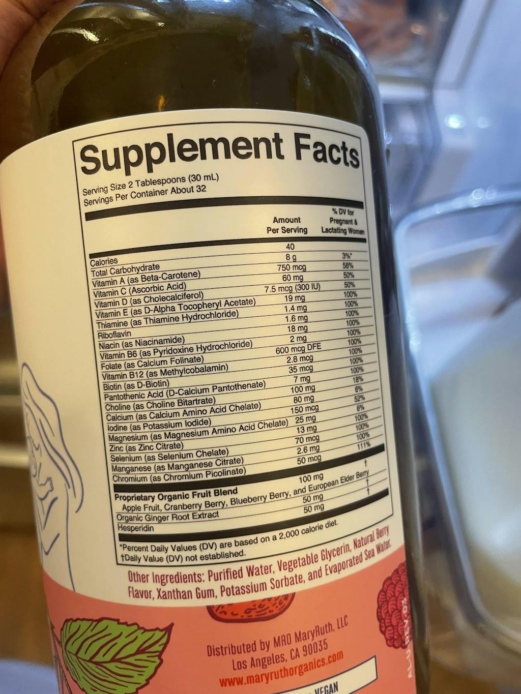 Vegan Liquid Prenatal & Postnatal Vitamins – MaryRuth Organics