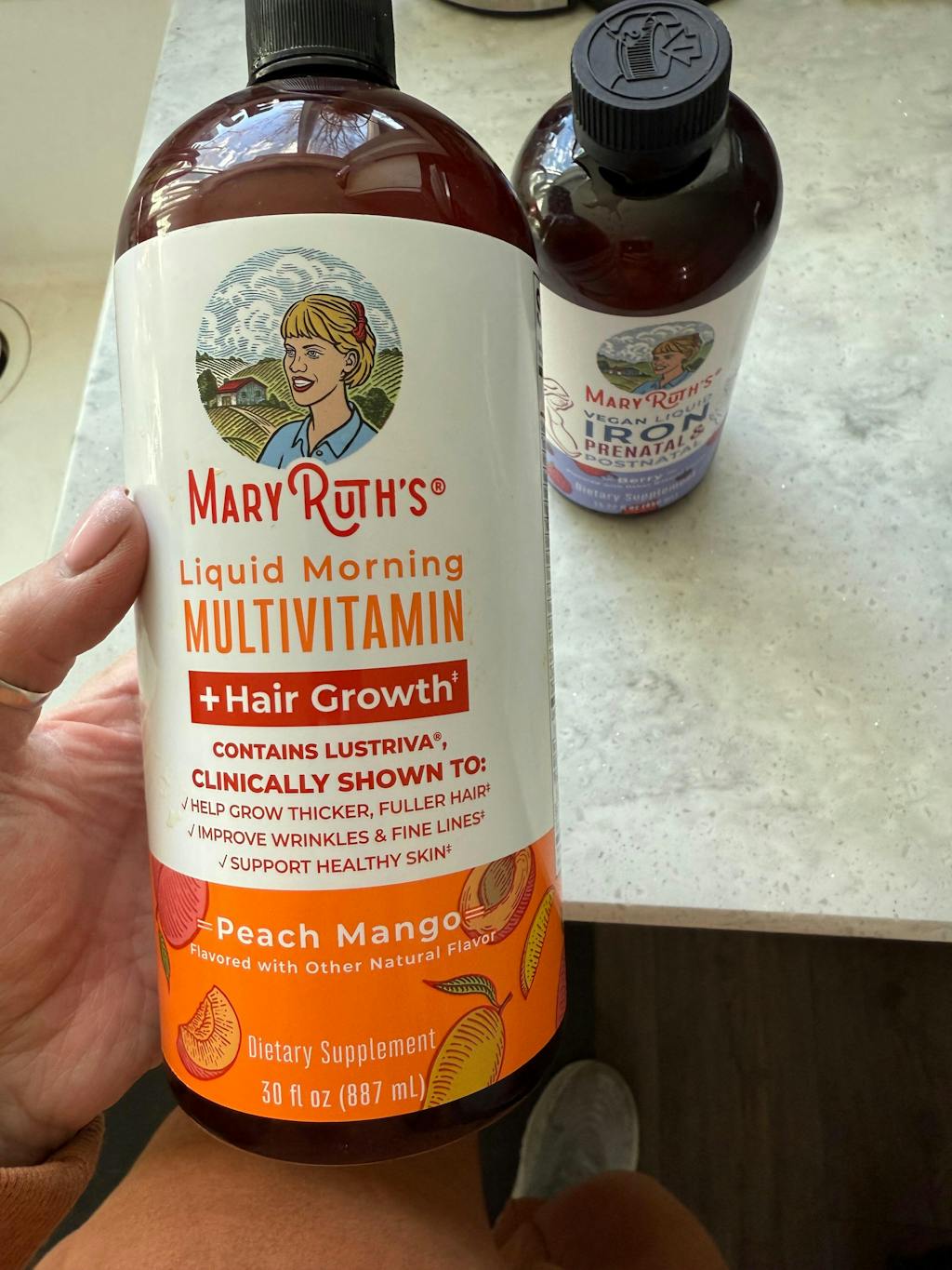 Liquid Morning Multivitamin + Hair Growth Vitamin Supplement – MaryRuth ...