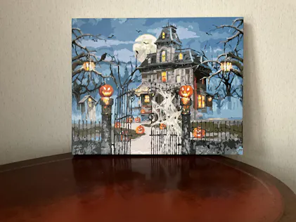 Haunted House Paintings Halloween
