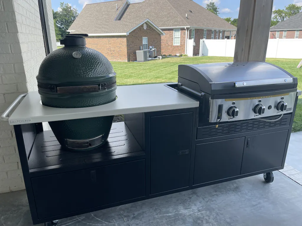 Fusion Grill Cart for Big Green Egg Primo & Kamado Joe | MATCHLESS ...