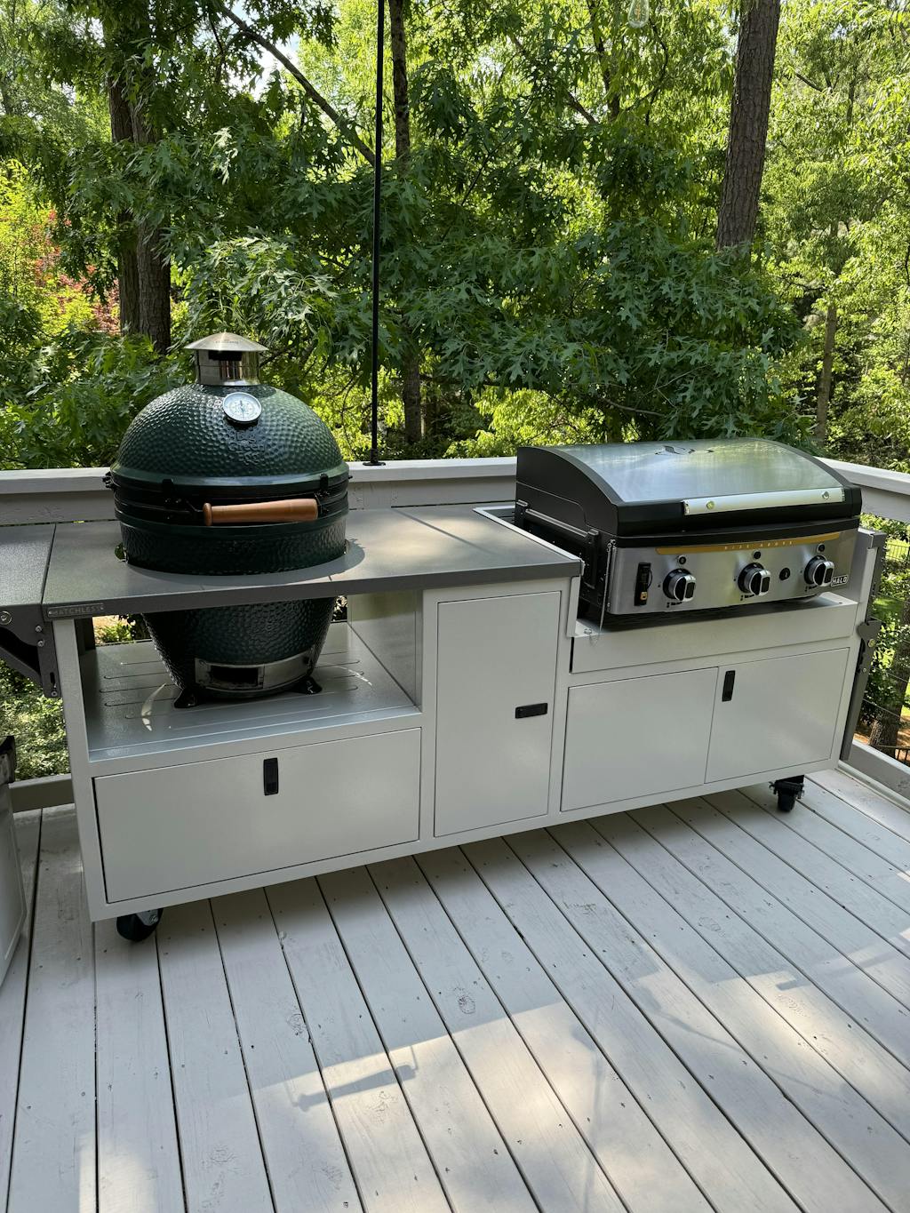 Fusion Grill Cart for Big Green Egg Primo & Kamado Joe | MATCHLESS ...