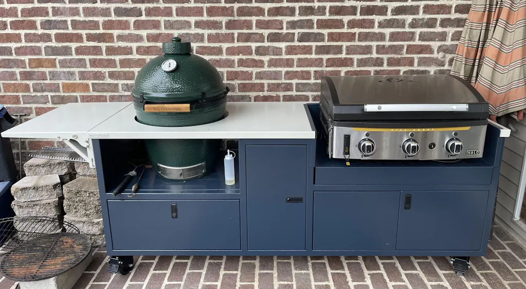 Fusion Grill Cart for Big Green Egg Primo & Kamado Joe | MATCHLESS ...