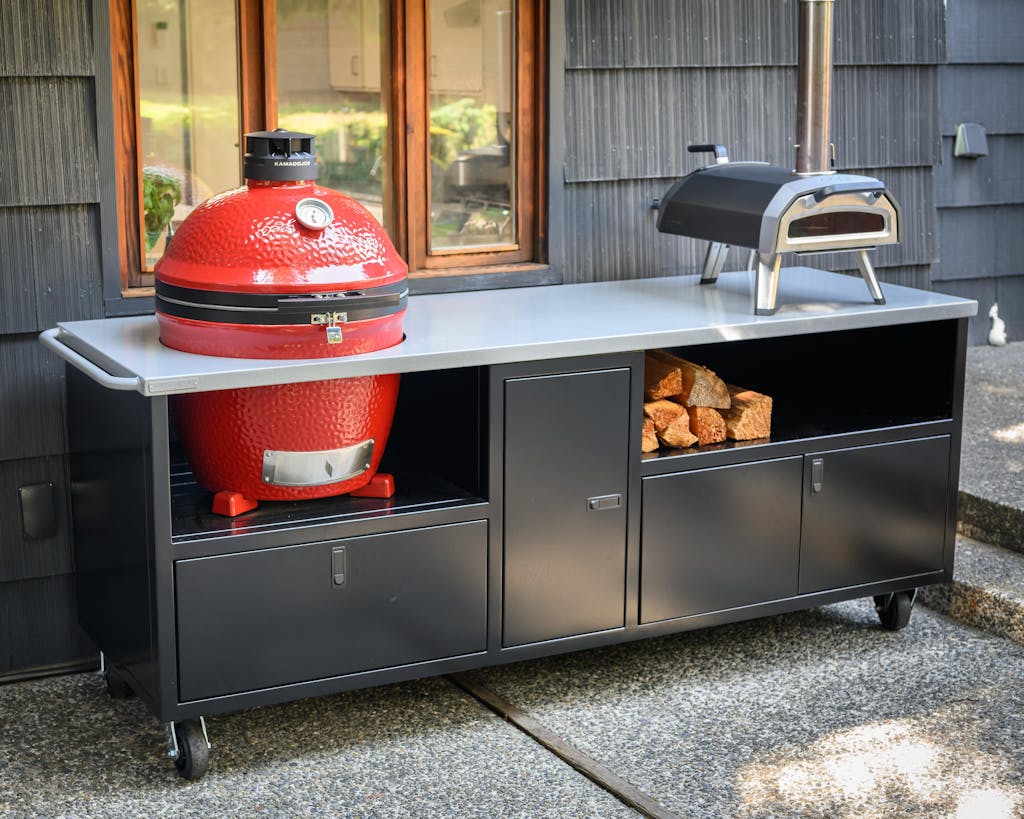 Fusion Grill Cart for Big Green Egg Primo & Kamado Joe | MATCHLESS