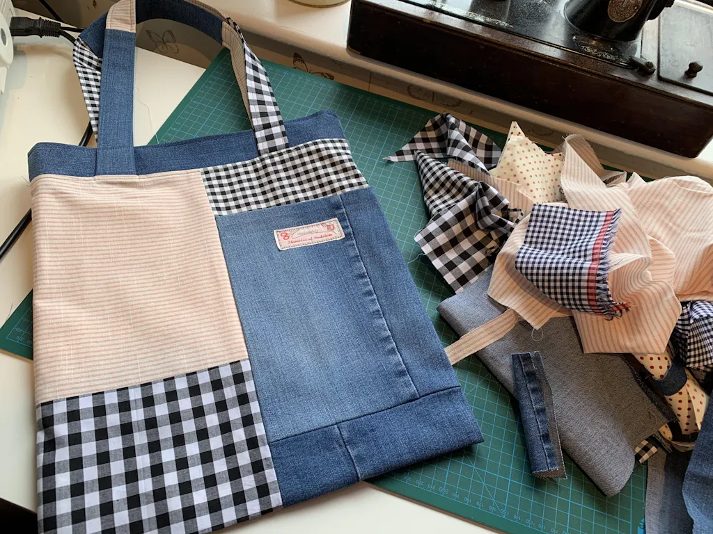 Stash Pocket Tote PDF Sewing Pattern – Matchy Matchy Sewing Club