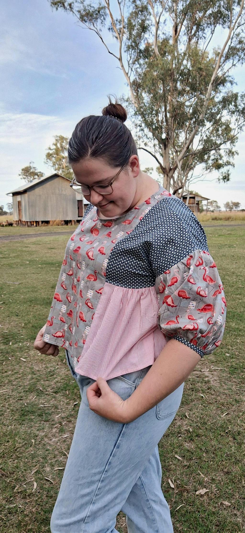 Collage Gather Top PDF Sewing Pattern – Matchy Matchy Sewing Club