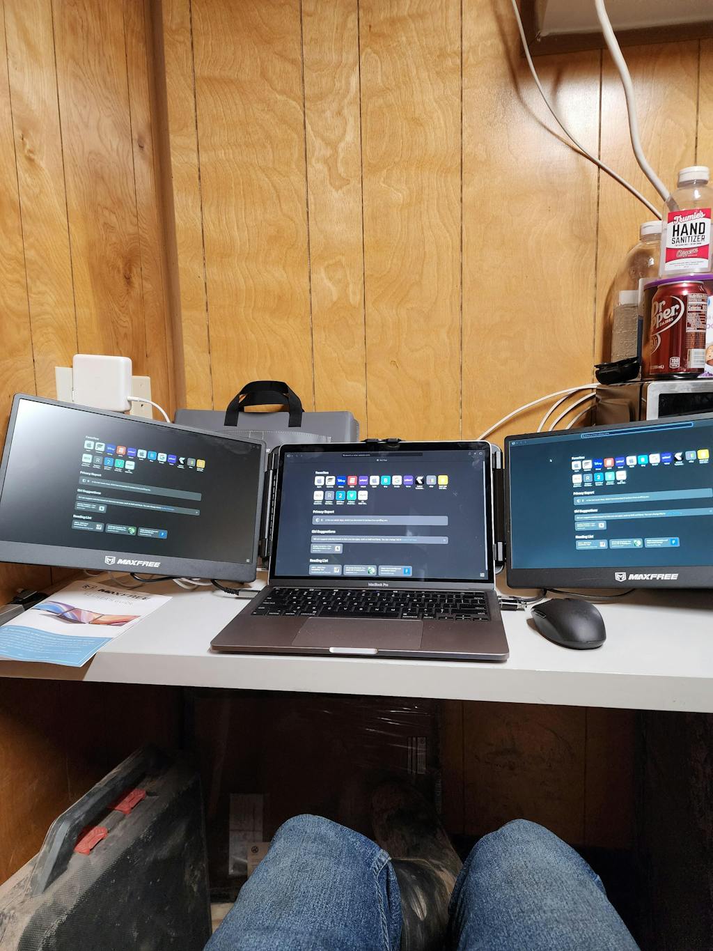 Maxfree S2 14" Triple Monitor Laptop Extender for 12-17'' Laptops