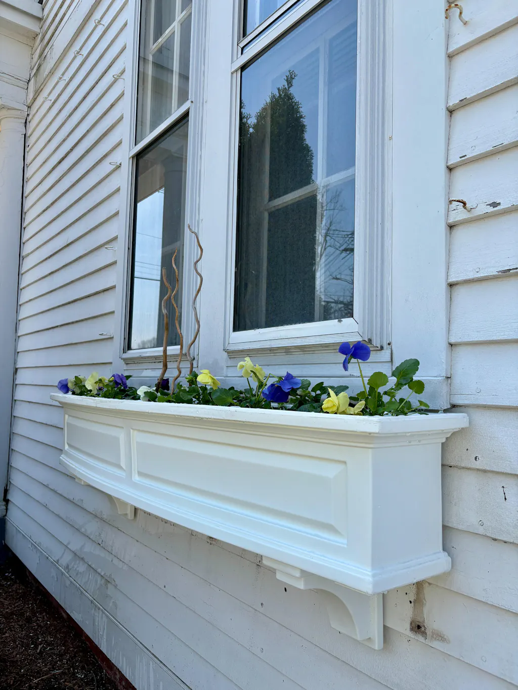 Mayne Nantucket 5ft Self-Watering Window Box with Steel Wall Mount Bra ...