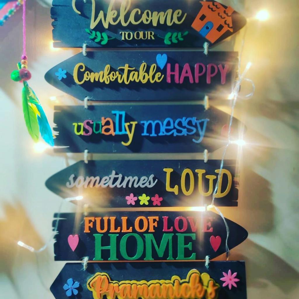 MDF Welcome Room Planks– Hobby Decor Pvt Ltd