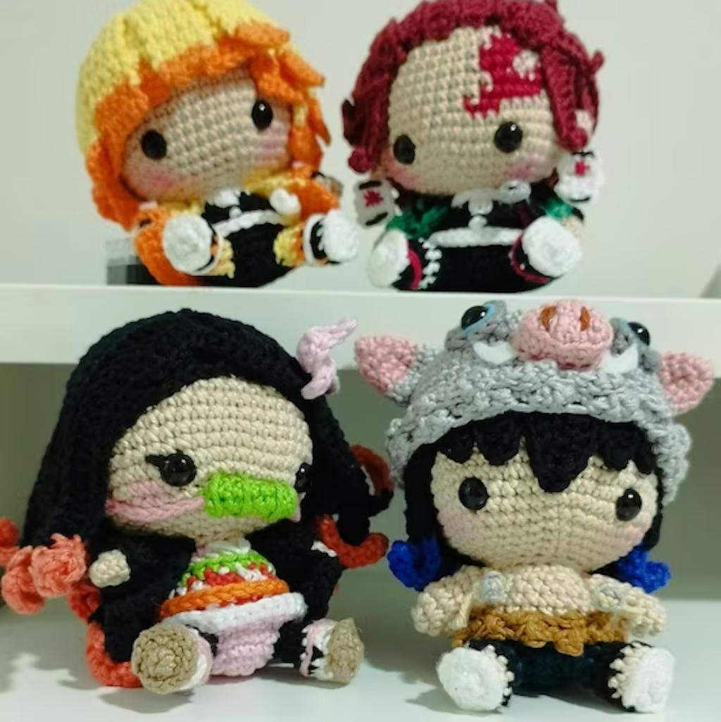 Demon Slayer Amigurumi Crochet Doll Patterns – Medaami Patterns