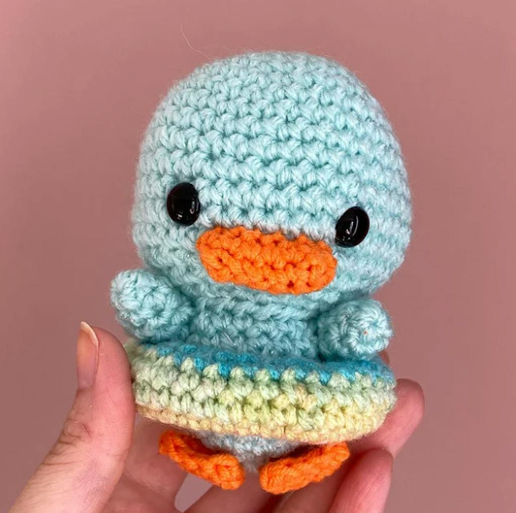Chunky Ducks in Donuts Amigurumi Crochet Doll Pattern – Medaami Patterns