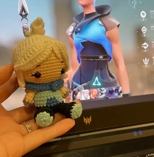 Jett Valorant Agent Amigurumi Crochet Doll Pattern – Medaami Patterns