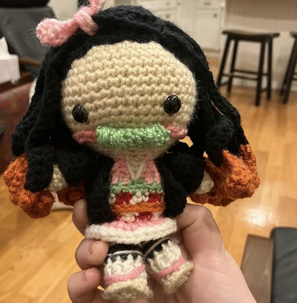 Nezuko Demon Slayer Amigurumi Crochet Doll Pattern – Medaami Patterns