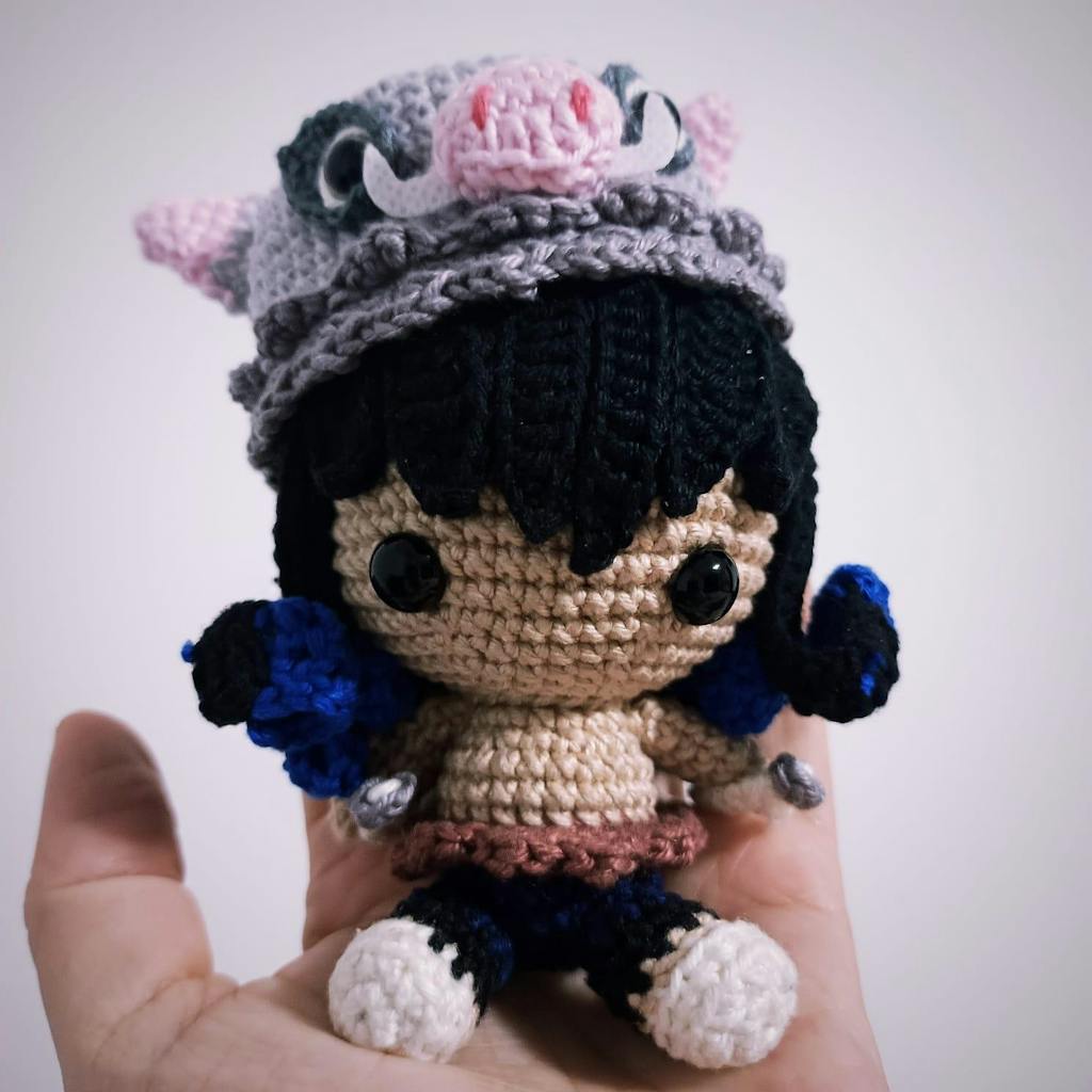 Inosuke Demon Slayer Amigurumi Crochet Doll Pattern – Medaami Patterns