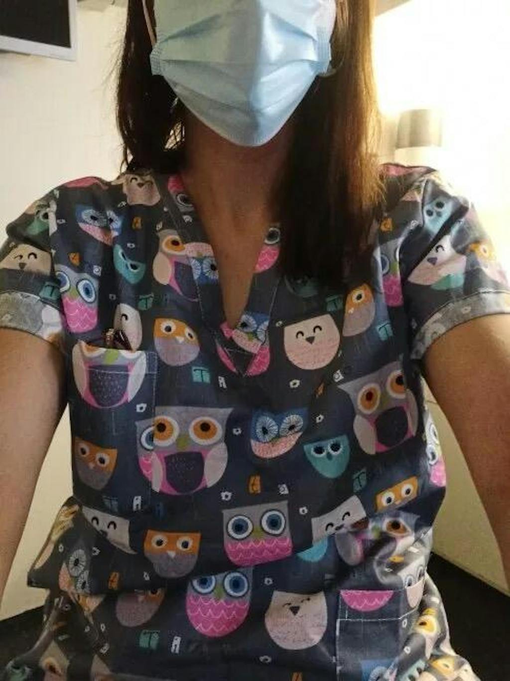 Dusky Daisy Scrub Top l Fun Scrub Sets l Cute Scrub Sets – MedicWears