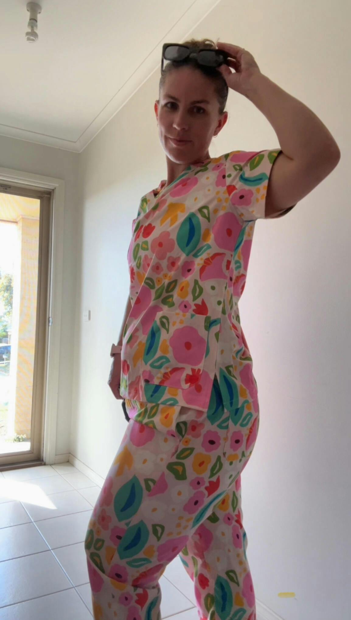 Abstract Garden Scrub Set l Fun Scrub Sets l Cute Scrub Sets – MedicWears