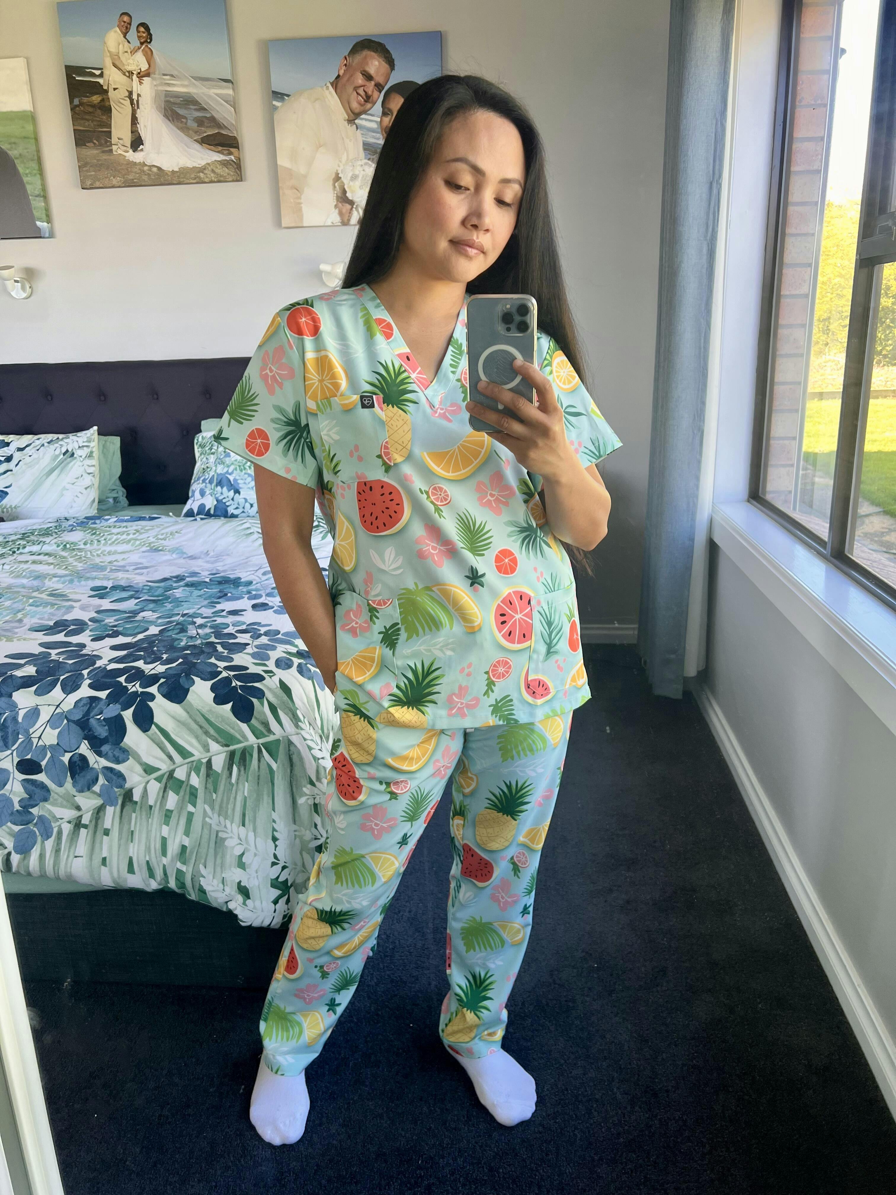 Spring Blooms Scrub Set l Fun Scrub Sets l Cute Scrub Sets – MedicWears