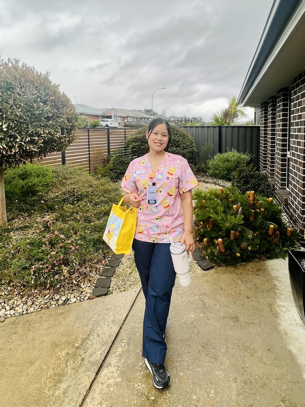 Abstract Garden Scrub Top l Fun Scrub Sets l Cute Scrub Sets – MedicWears