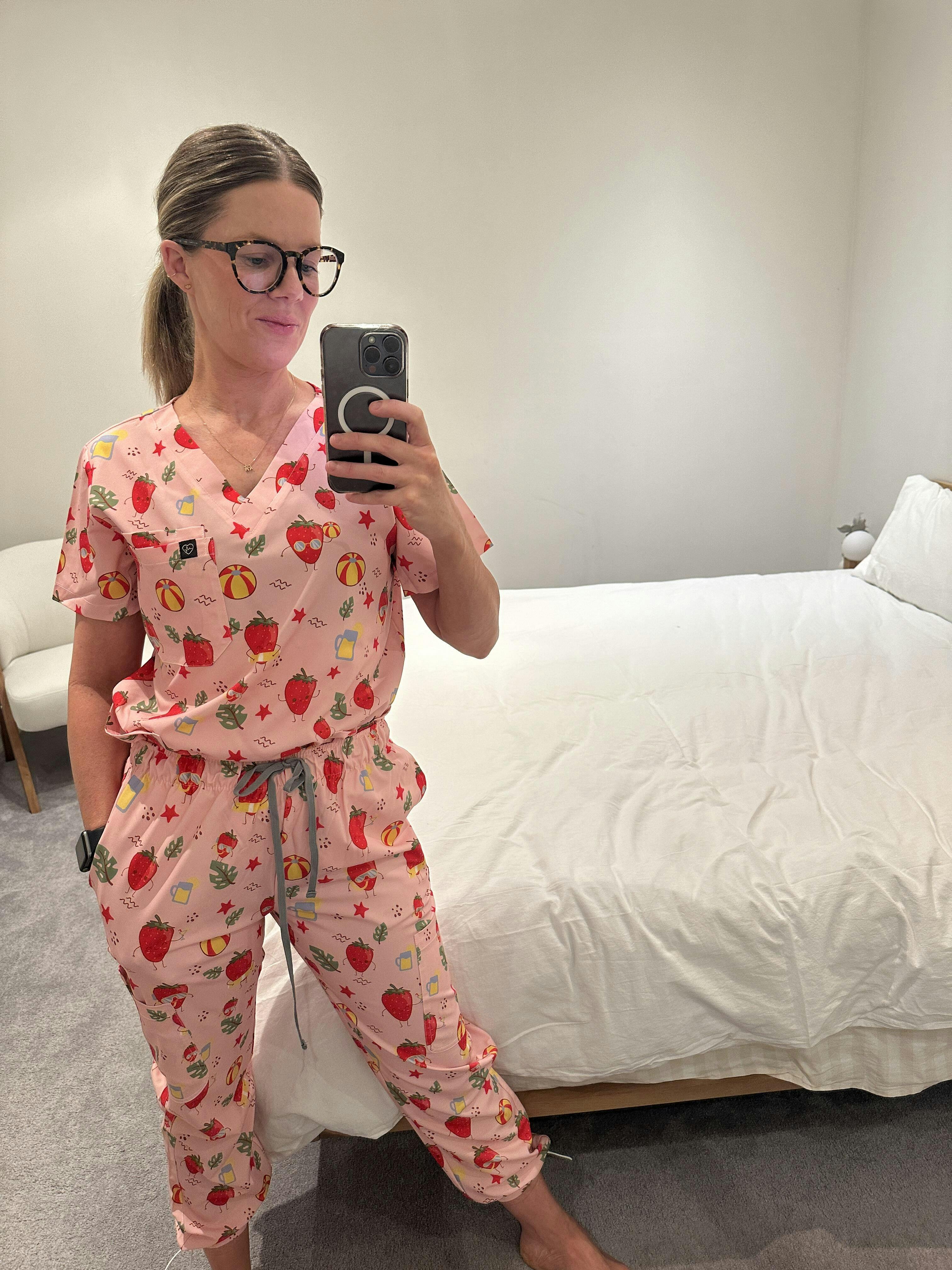 Abstract Garden Scrub Set l Fun Scrub Sets l Cute Scrub Sets – MedicWears