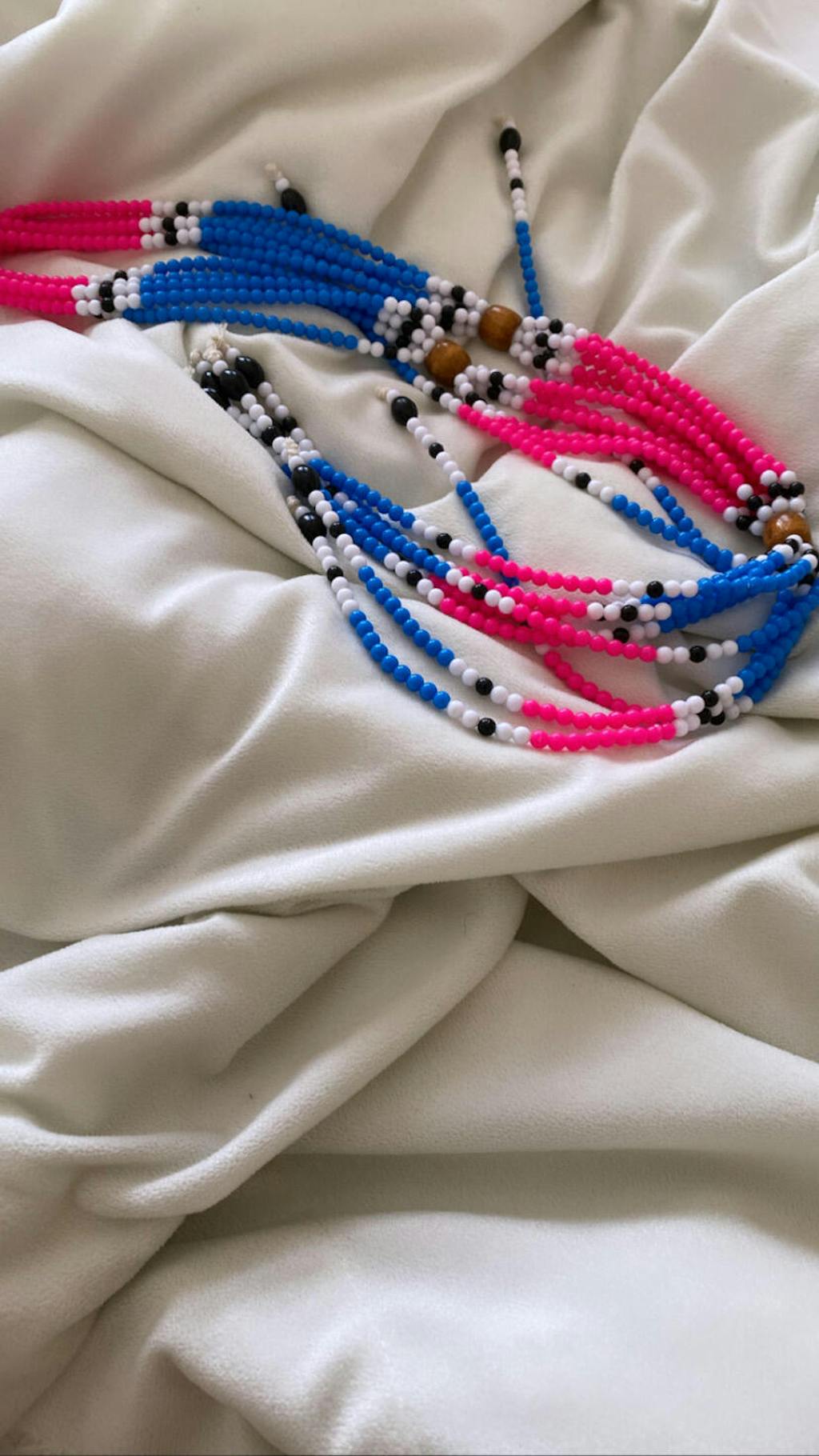 Sepedi Tie Beads White And Gold – MEDU by Sepedi Bapedi