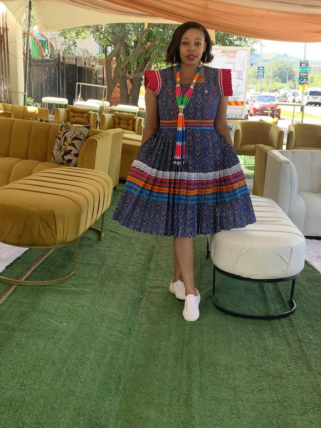 Sepedi Tie Beads White And Gold – MEDU by Sepedi Bapedi