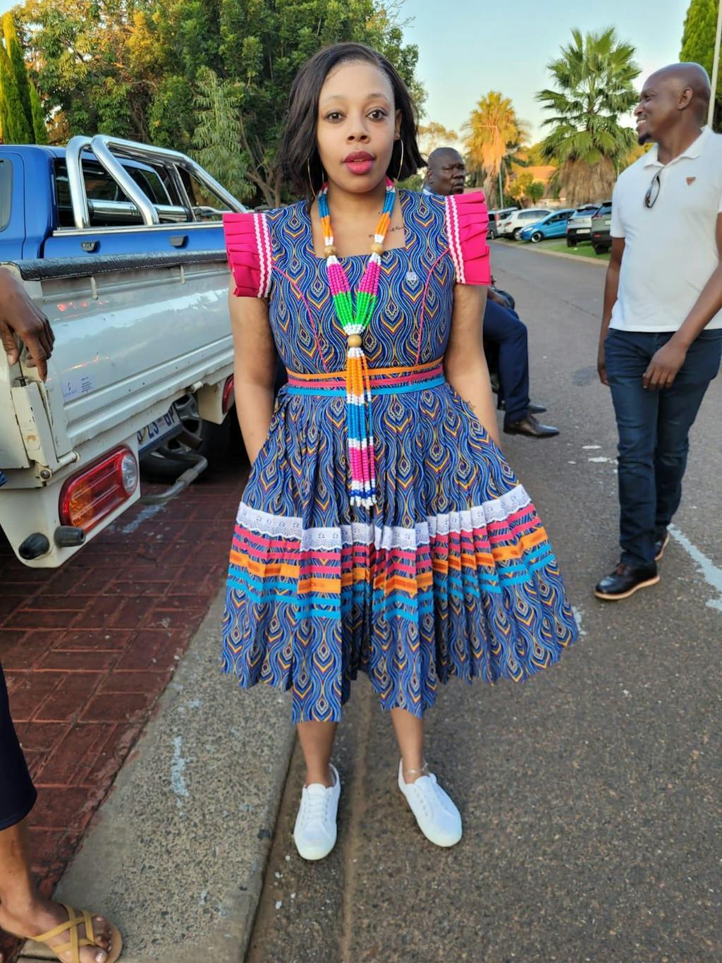 Sepedi Tie Beads White And Gold – MEDU by Sepedi Bapedi