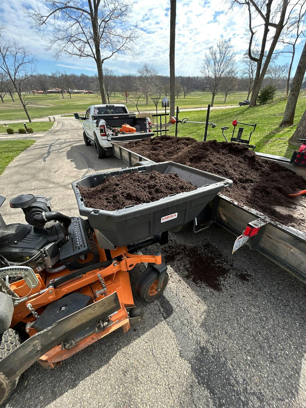 Scag V-Ride II Manual Mulch Dump Kit | Mega Attachments