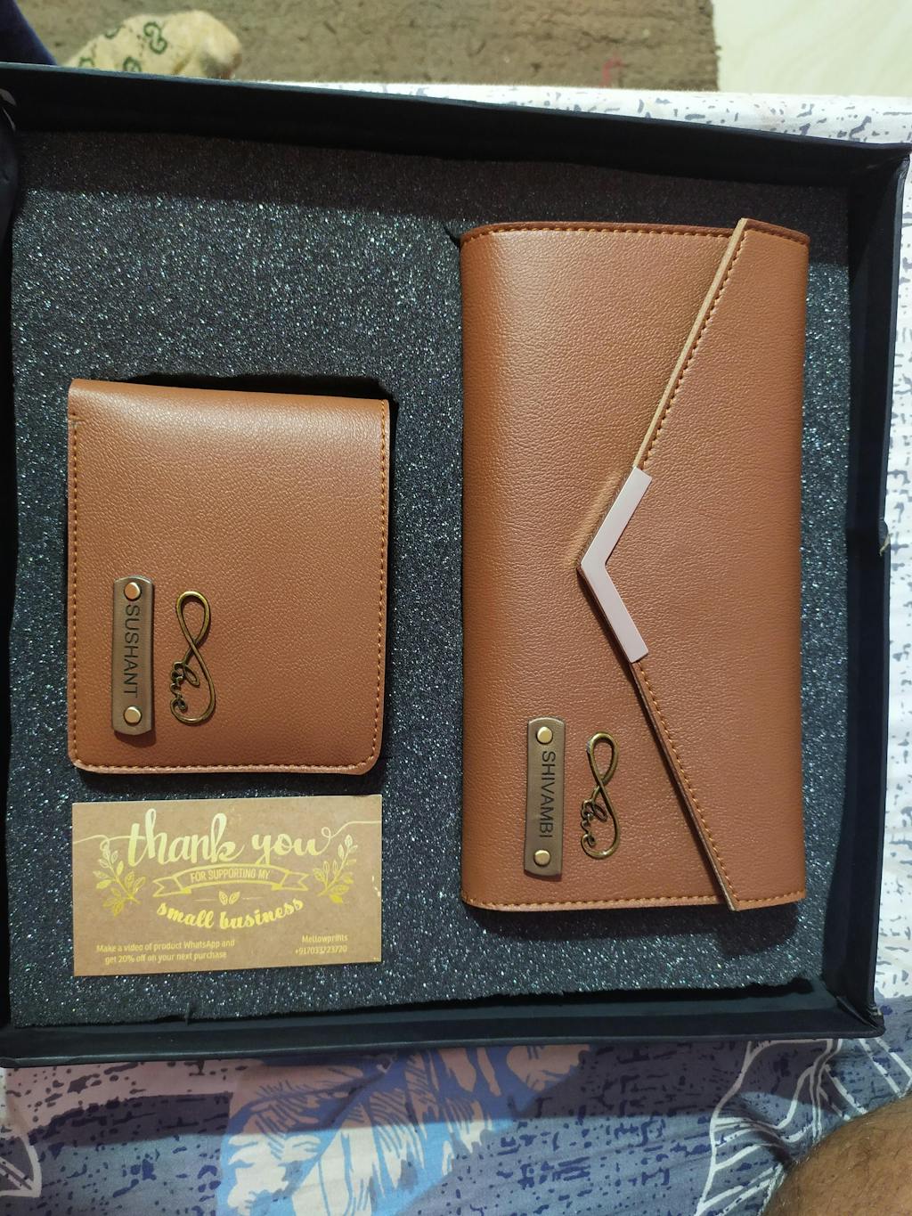 Couple Wallets Gift Set | Couple Wallets Set | mellowprints