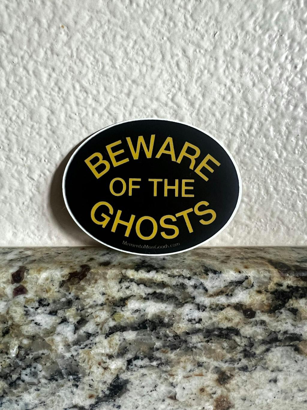 Beware of the Ghosts Sticker – Memento Mori Goods