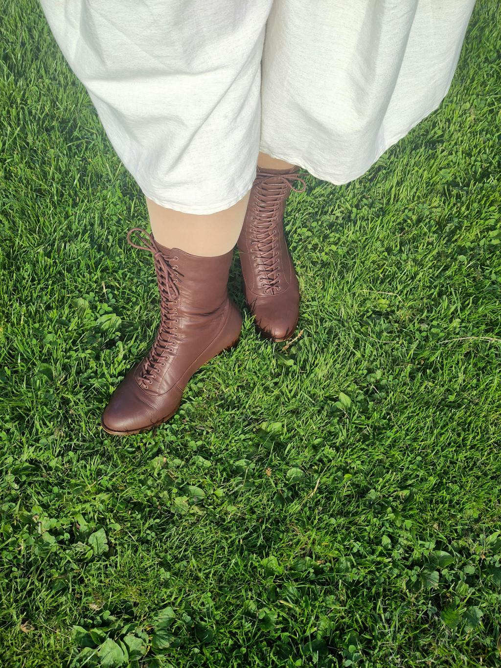 1910s Everyday Lace-up Boots - Black - Ruth – memery