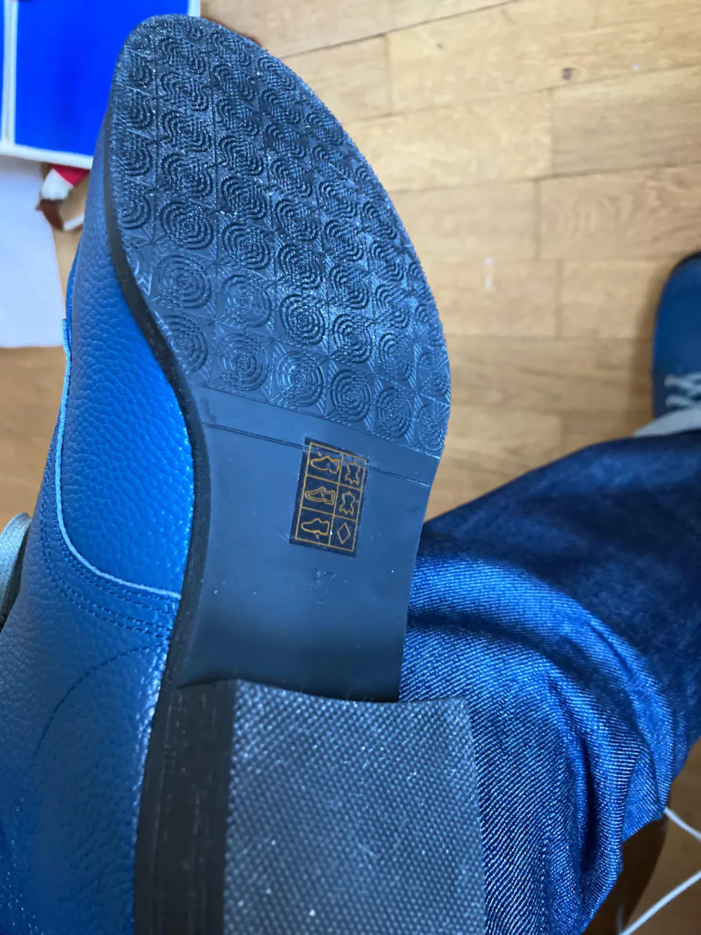 1930s and 1940s winter snow boots with Fur lining - Blue - Rita – memery