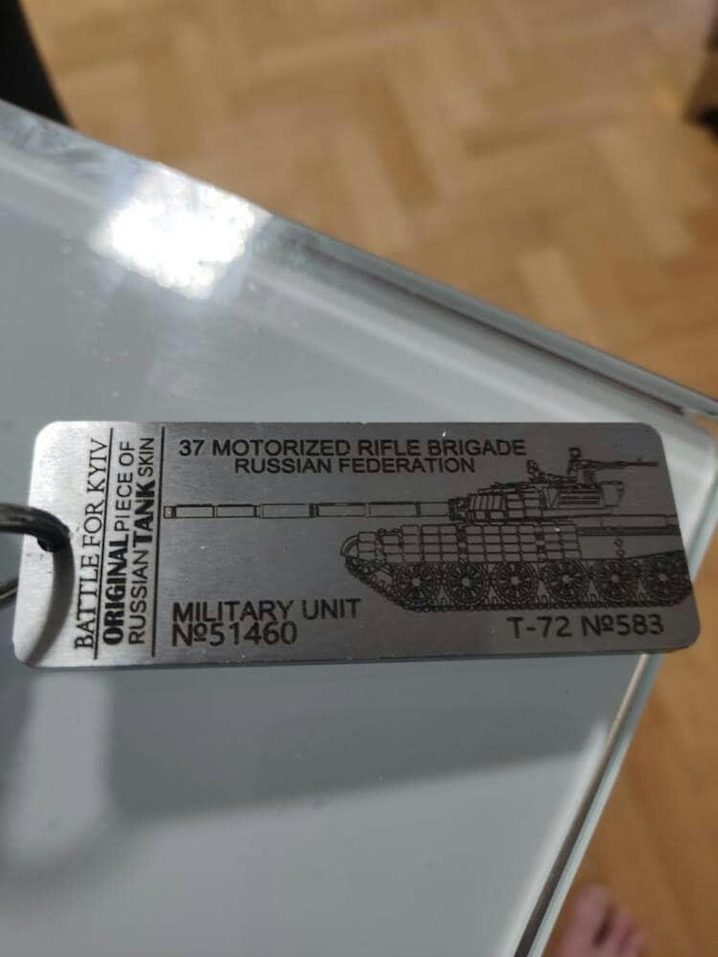 Unique Tractor Steel Keychain from Ukraine | MemorySteel USA