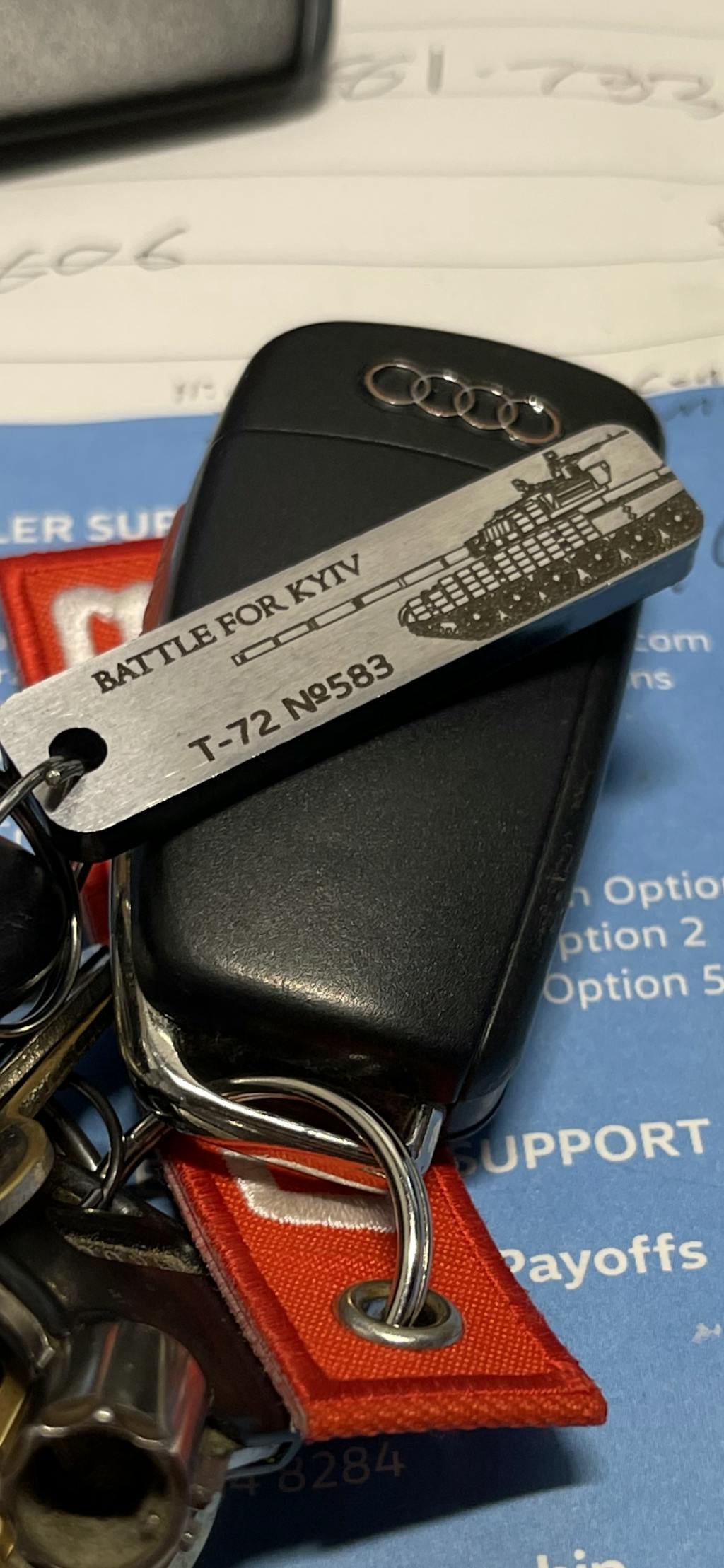 Real Military Keychain from Ukraine | MemorySteel