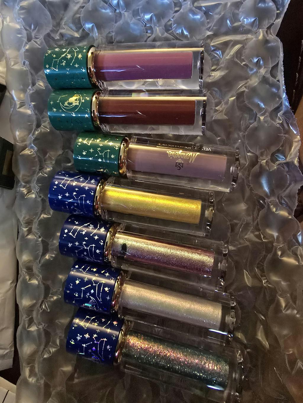 Sparkly Purple Multichrome Liquid Eyeshadow & Lipstick Glitter Topper ...