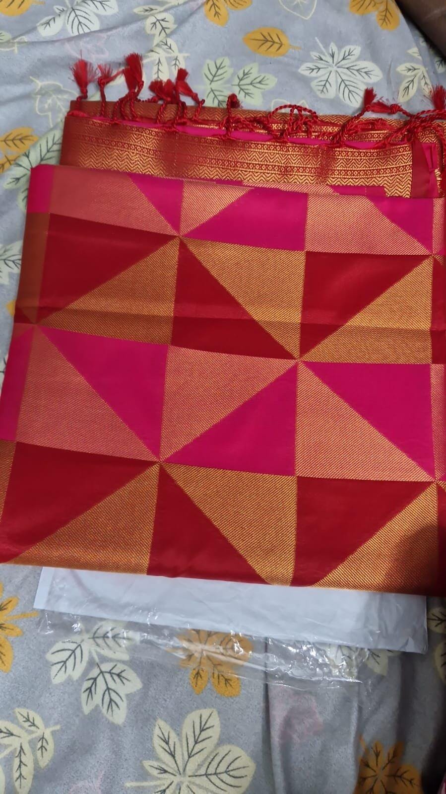 Unstitched Top With Dupatta Set - Semi Tussar | Cool Grey + Orchid Pur ...