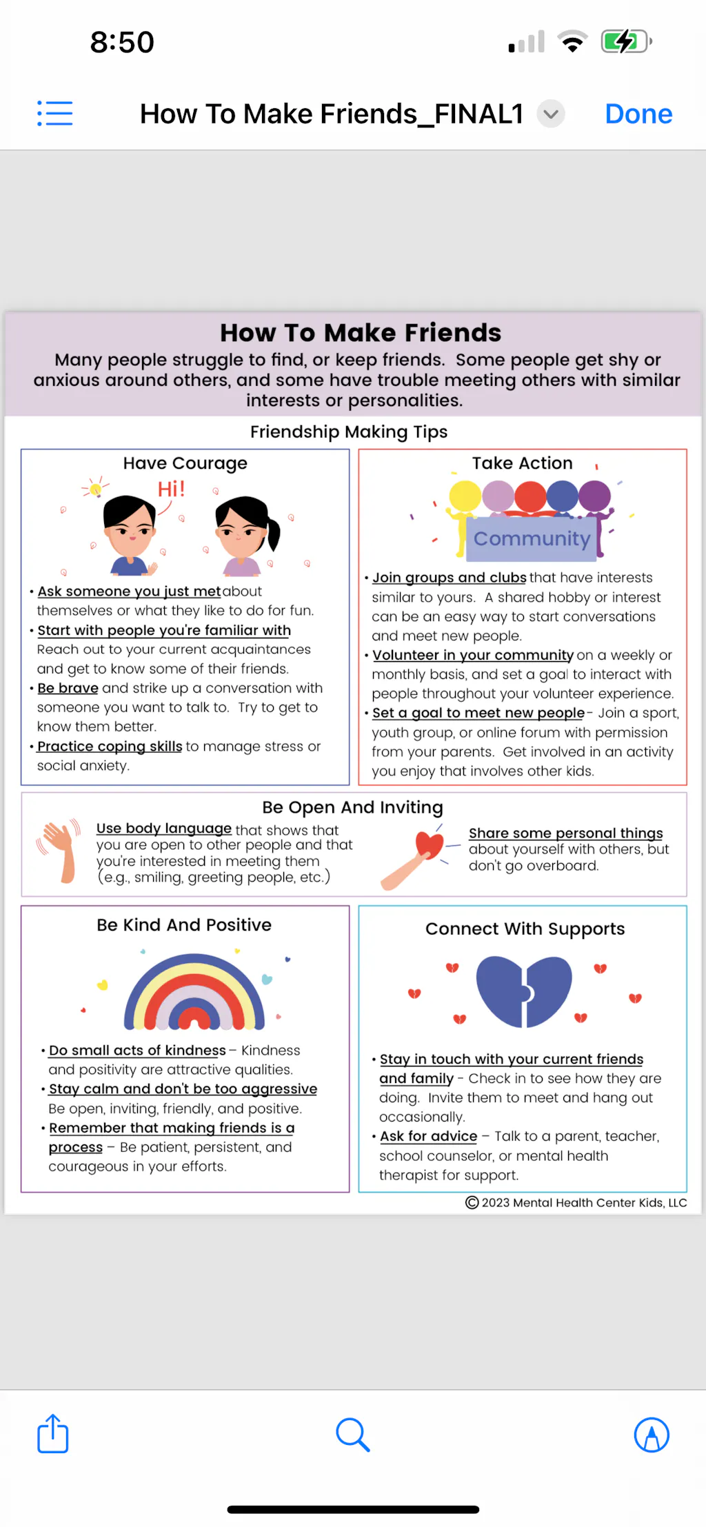 Friendship Making Skills – Mental Health Center Kids