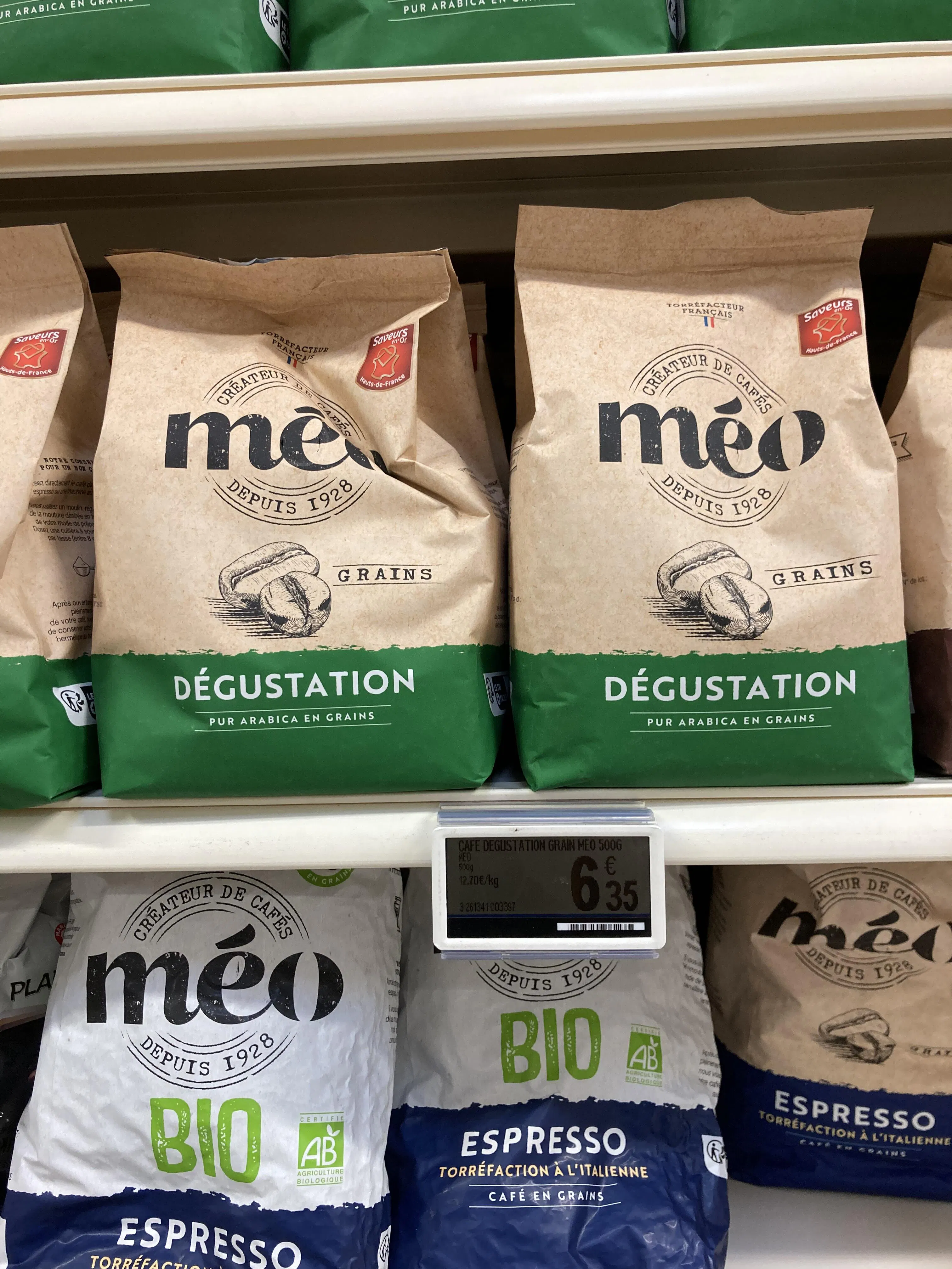 Café en Grains Gastronomique 500g | Cafés en grains Méo