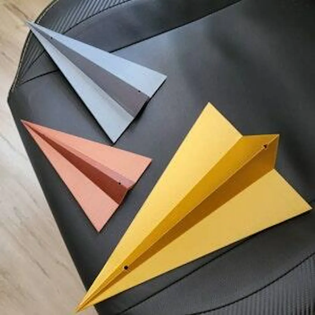 Paper Plane Statue, Wall Art, Sculpture, aviation decor, unique gift,