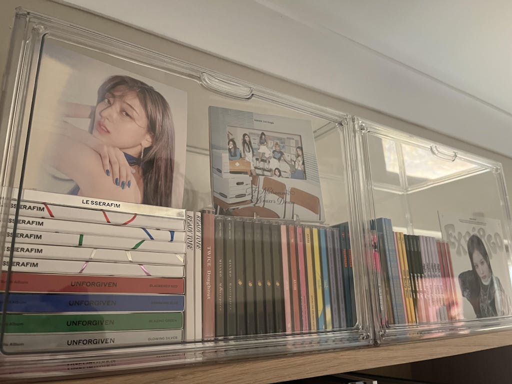 Premium Acrylic Kpop Album CD Display Case | Stackable Clear Dustproof ...