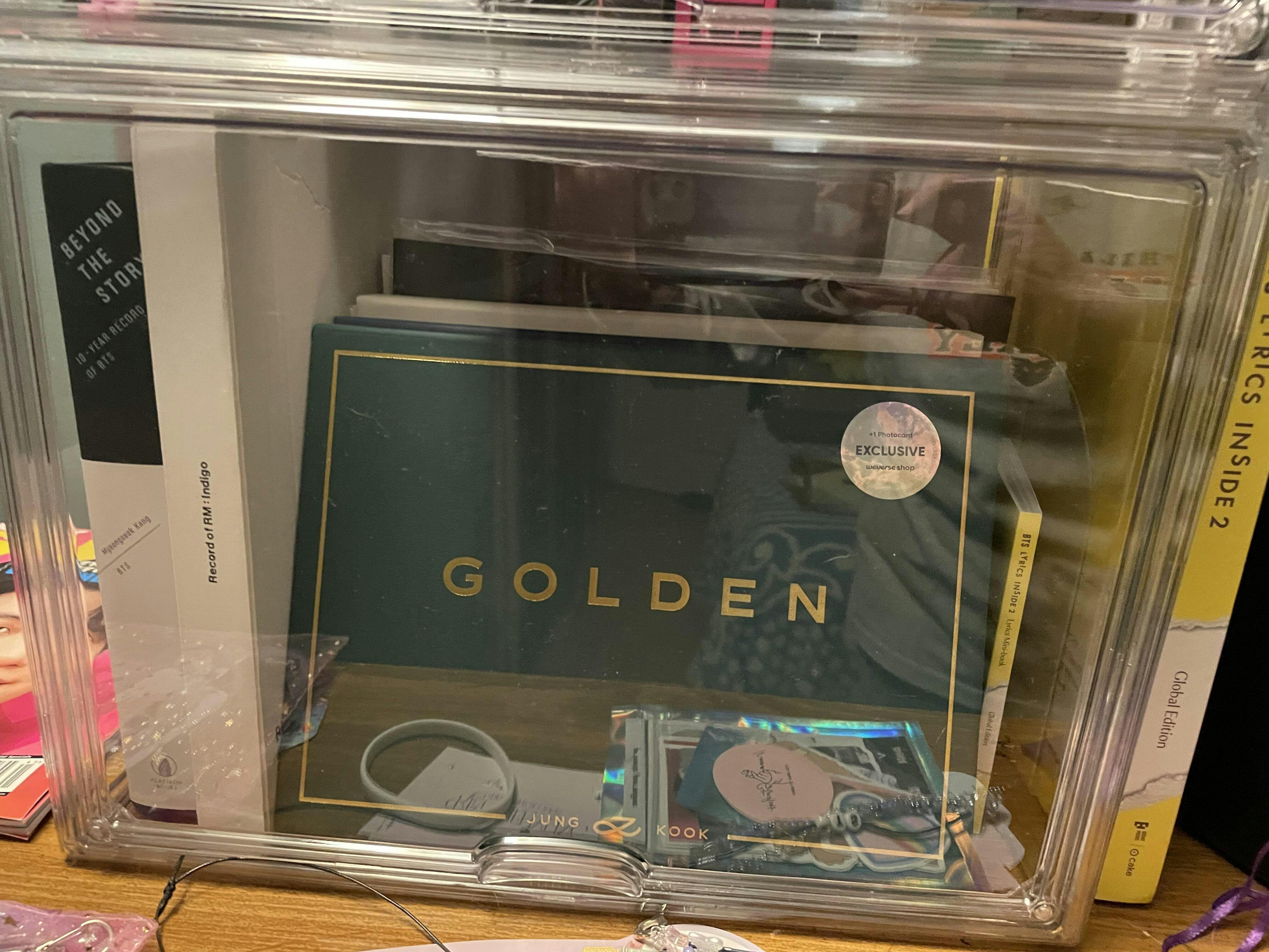 Premium Acrylic Kpop Album CD Display Case | Stackable Clear Dustproof ...