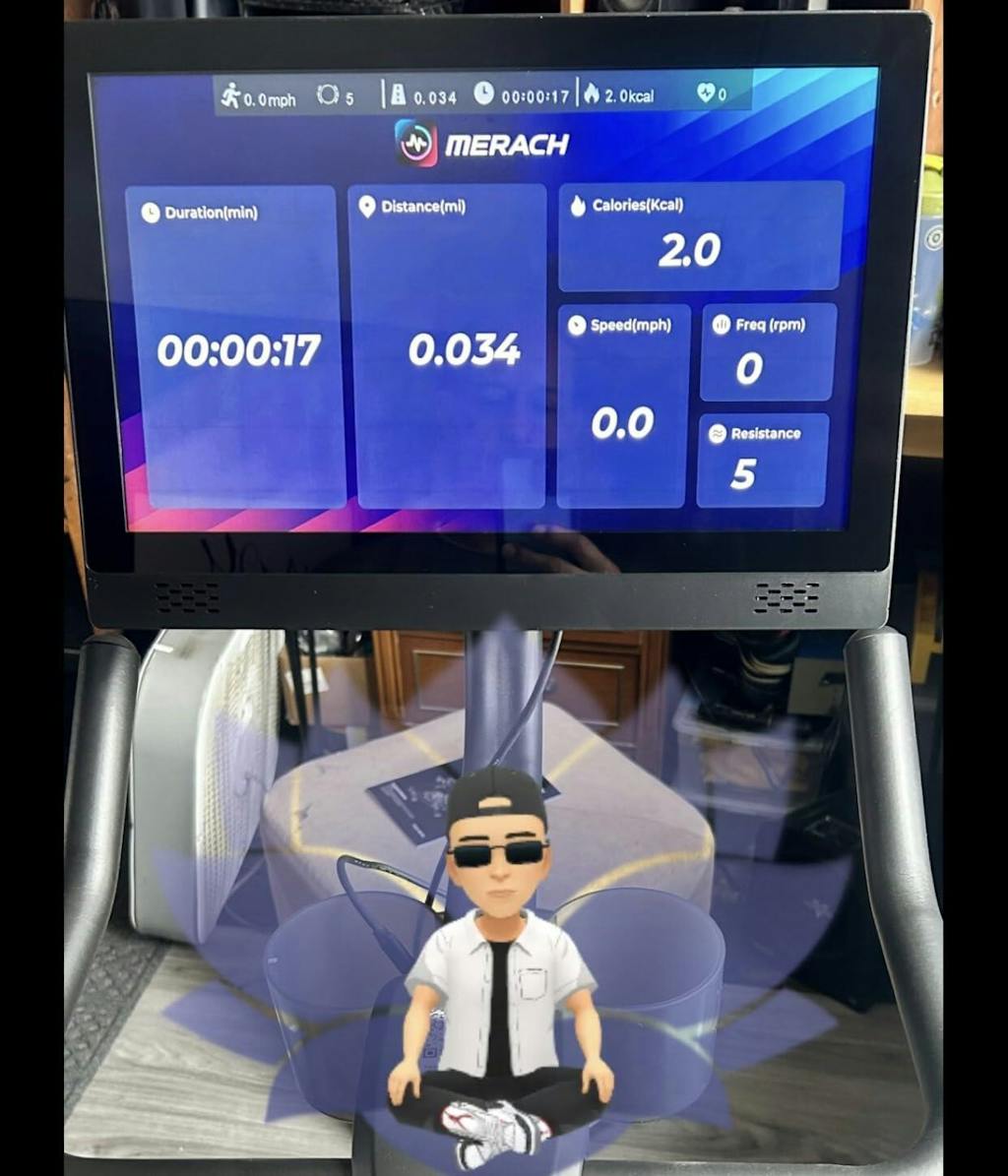 Affordable Home Exercise Bike with Screen for Cardio Workout | MERACH