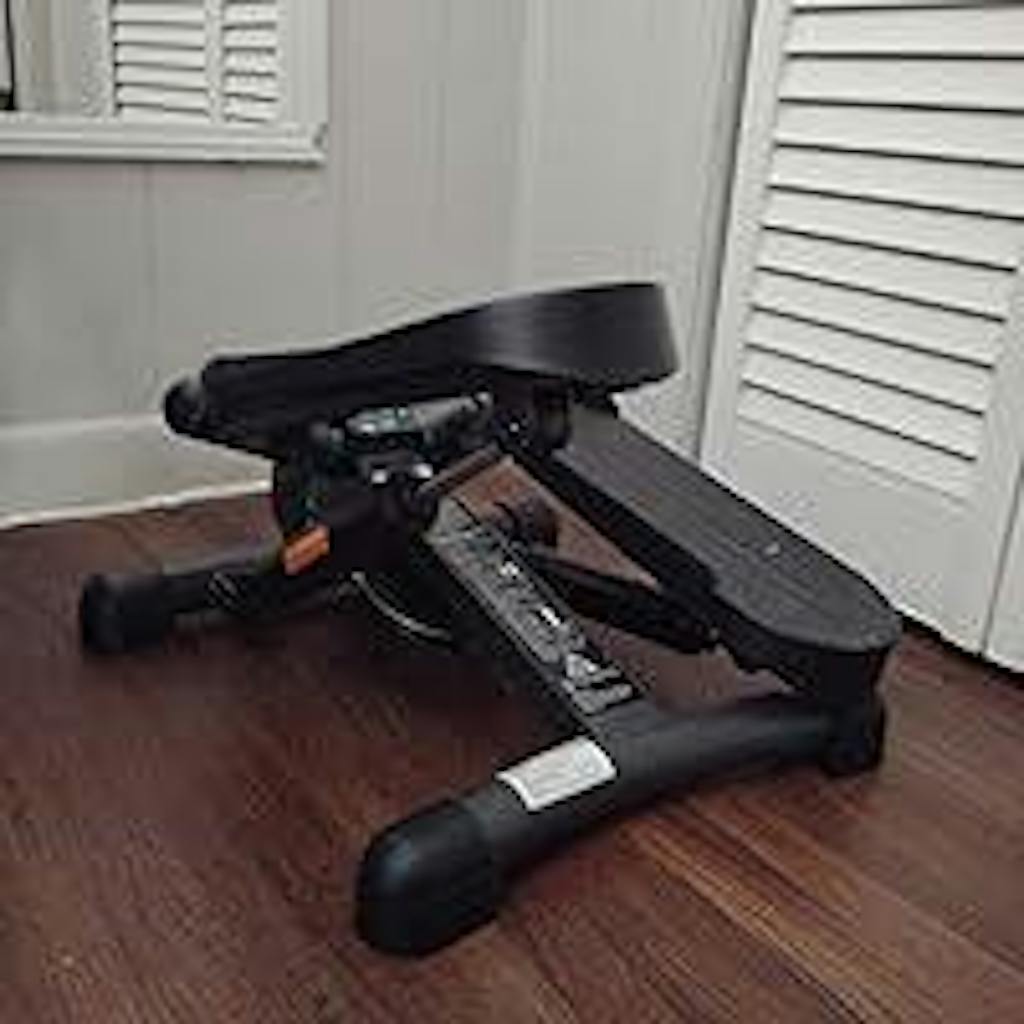 Mini Stepper Machine with Resistance Bands – Compact Stair Stepper for ...