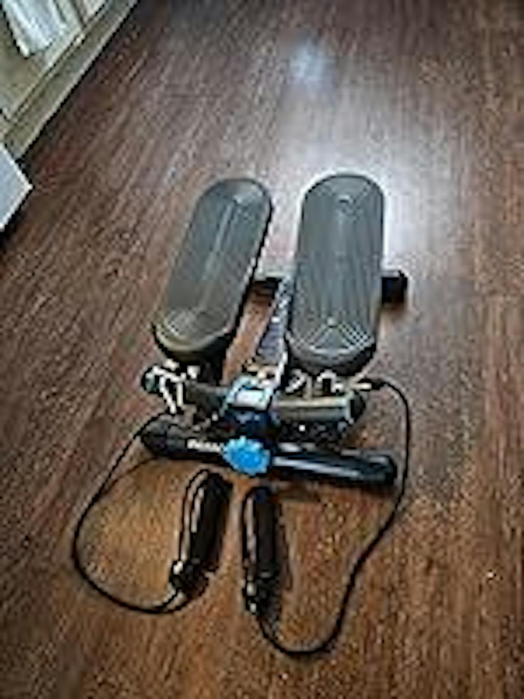 Mini Stepper Machine with Resistance Bands – Compact Stair Stepper for ...