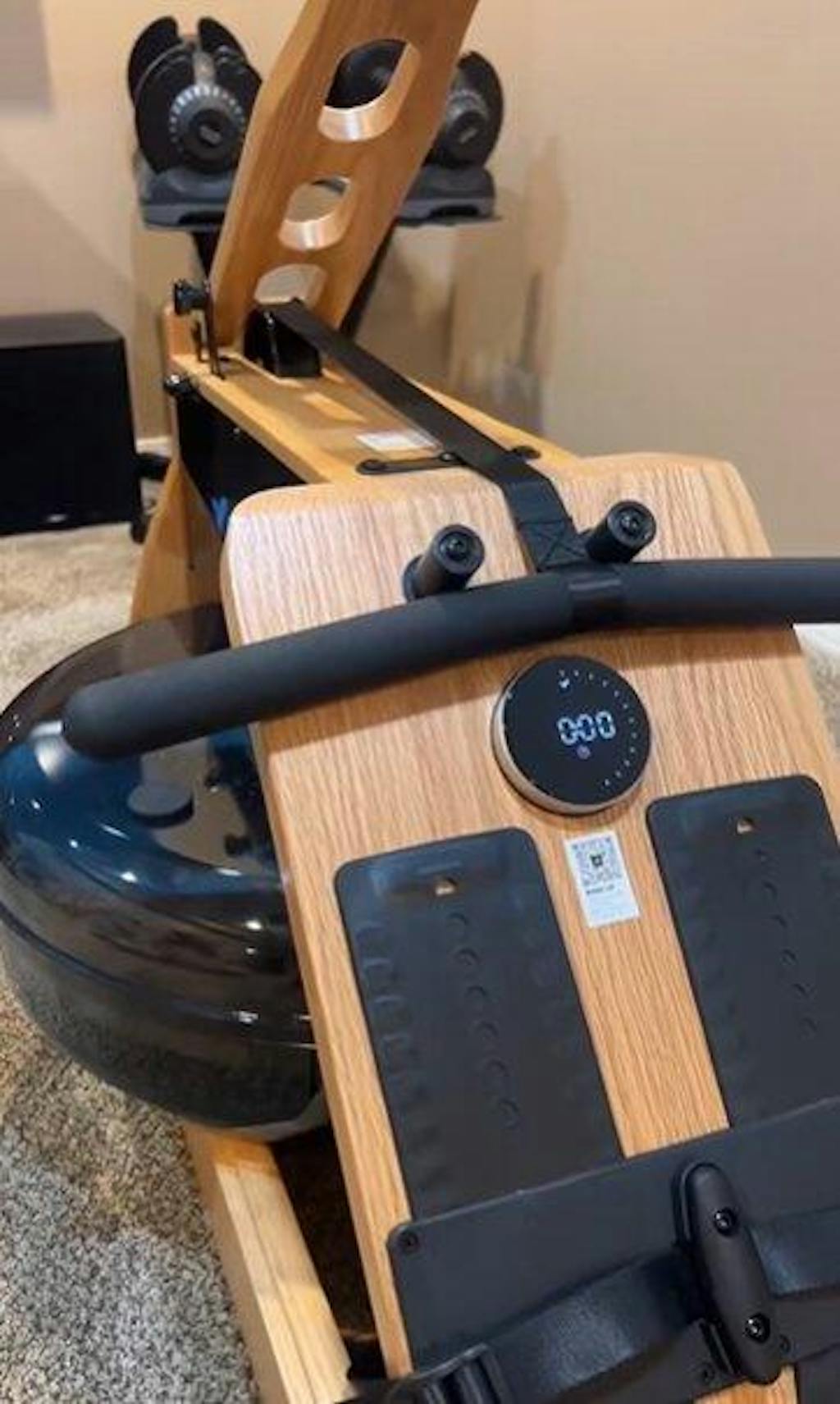 950 Dual Resistance Wood Rower With Water - Home Wooden Water Rowing ...