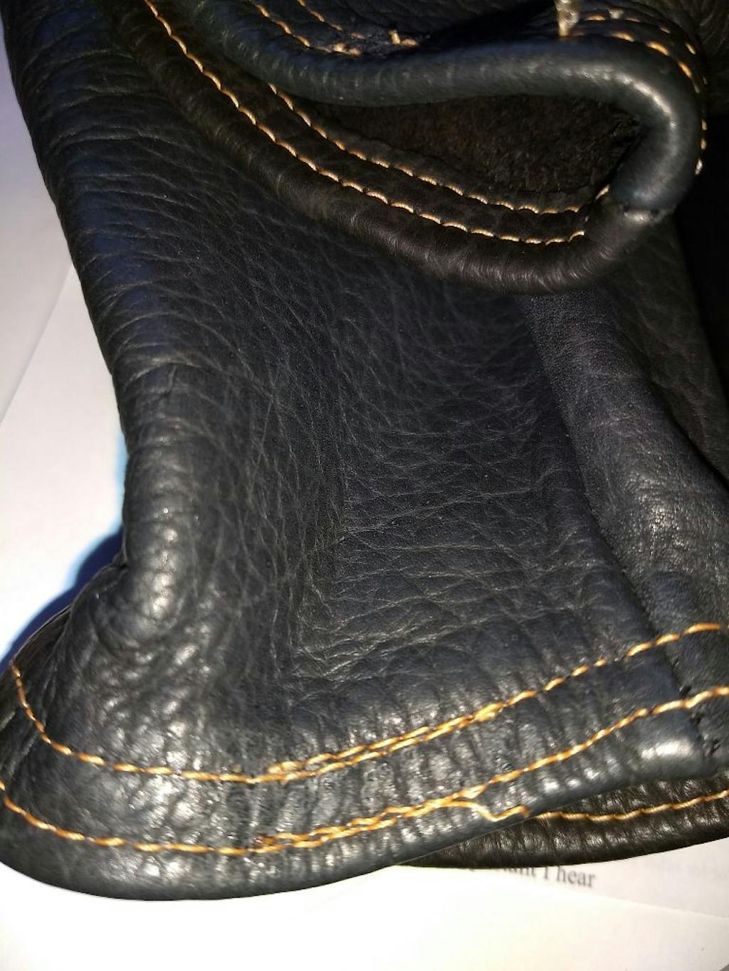 Durable Everyday Comfort | Bison Leather Gloves | Merlin's Hide Out