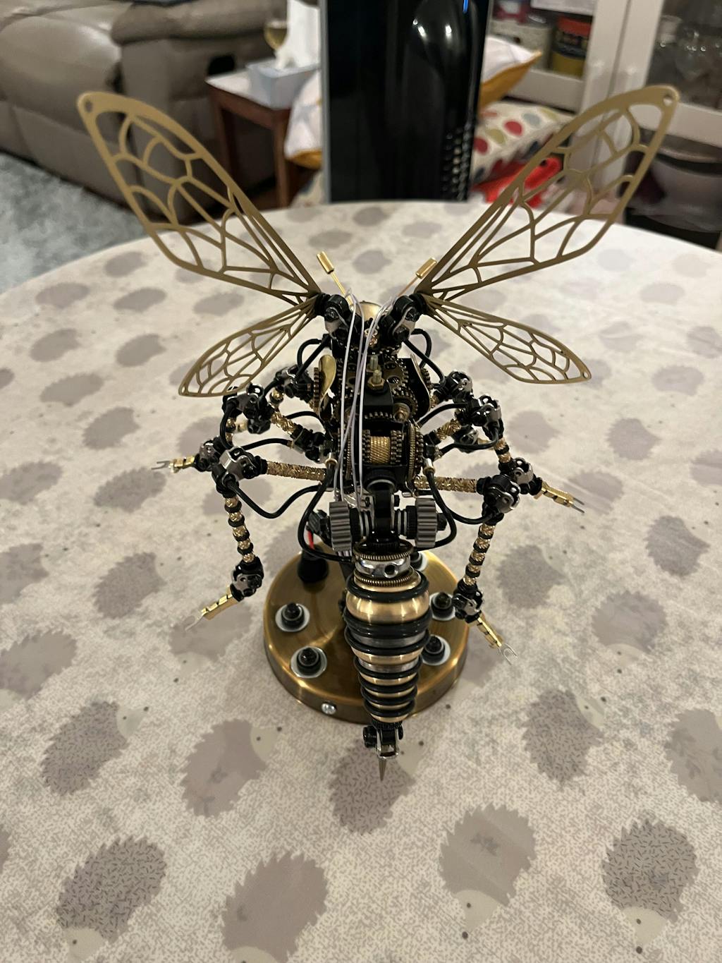 3D Metal DIY Mechanical Wasp Insects Puzzle Model Kit Assembly Jigsaw ...