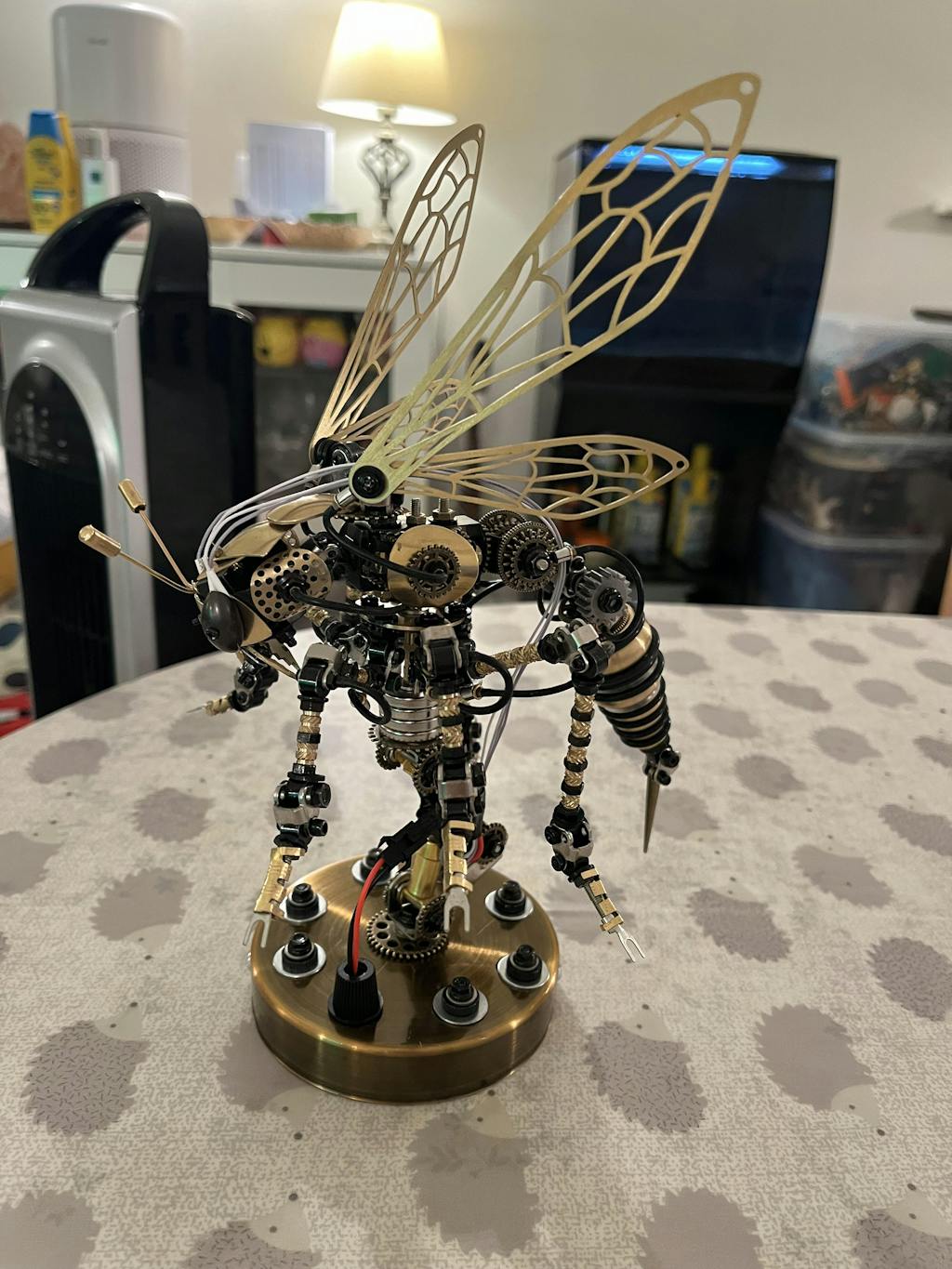 3D Metal DIY Mechanical Wasp Insects Puzzle Model Kit Assembly Jigsaw ...