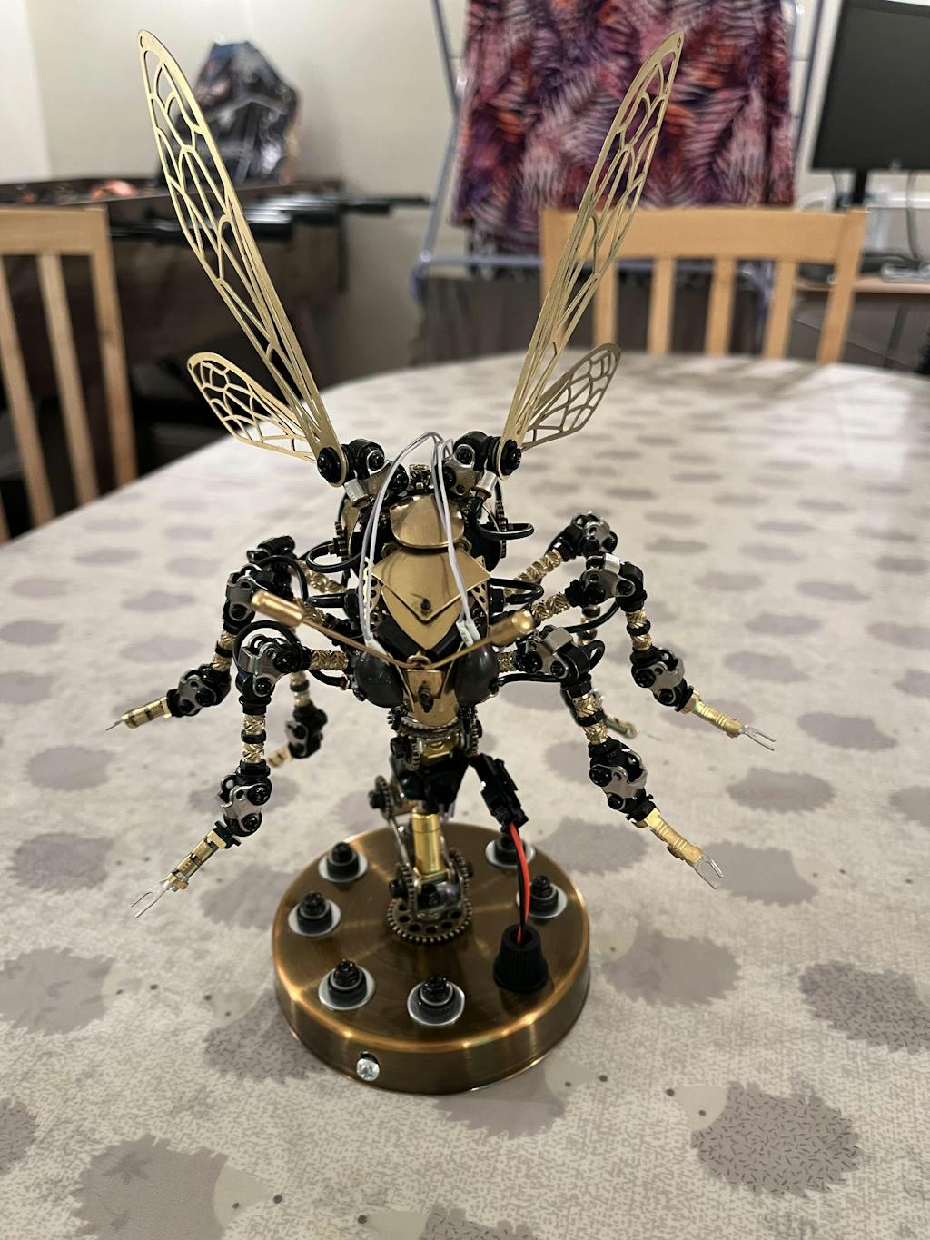 3D Metal DIY Mechanical Wasp Insects Puzzle Model Kit Assembly Jigsaw ...