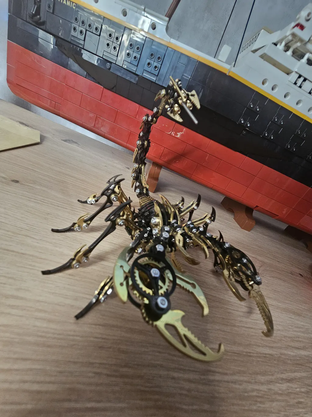 3D Scorpion Black Gold Metal puzzle Model Colorful Kit – metalkitor