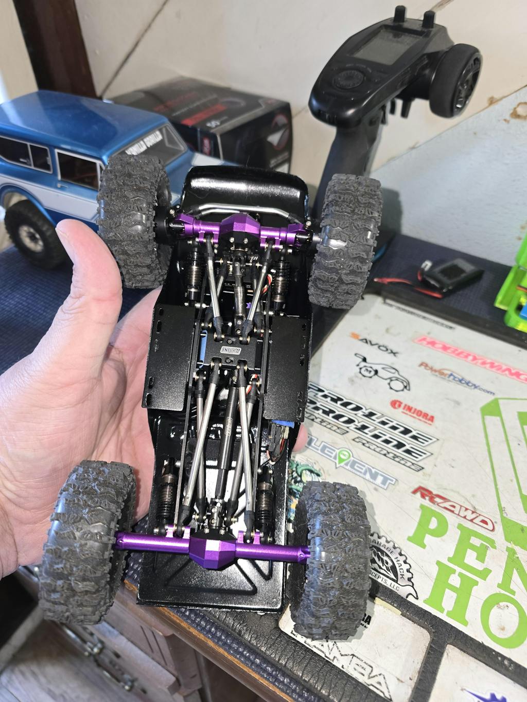 MEUS Racing SCX24 Metal Isokinetic Front and Rear Axles with 3-Section