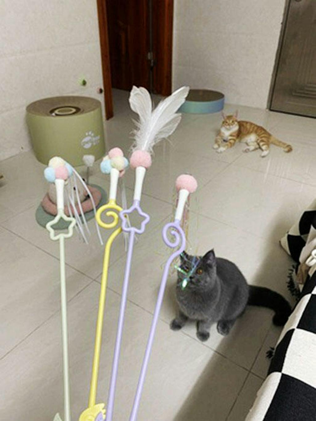 Cute Cat Wand Toy Kitty Interactive Stick – MEWCATS